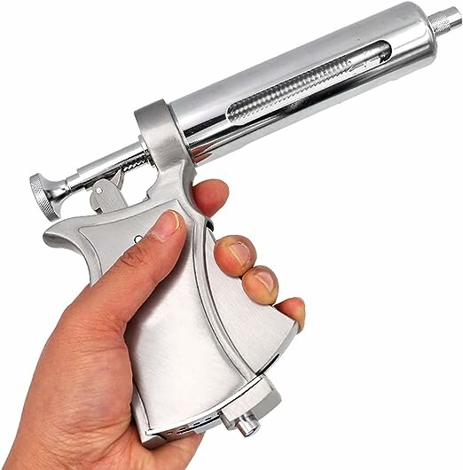 Ветеринарный регулируемый шприц-инъектор на 50 мл для массовой вакцинации животных подходит для лошадей, овец, КРС, свиней и других