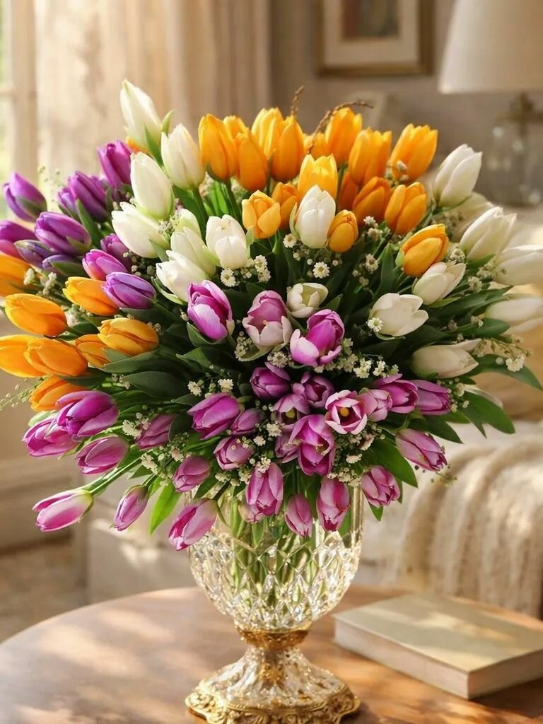 Букет искусственных цветов Крокусы