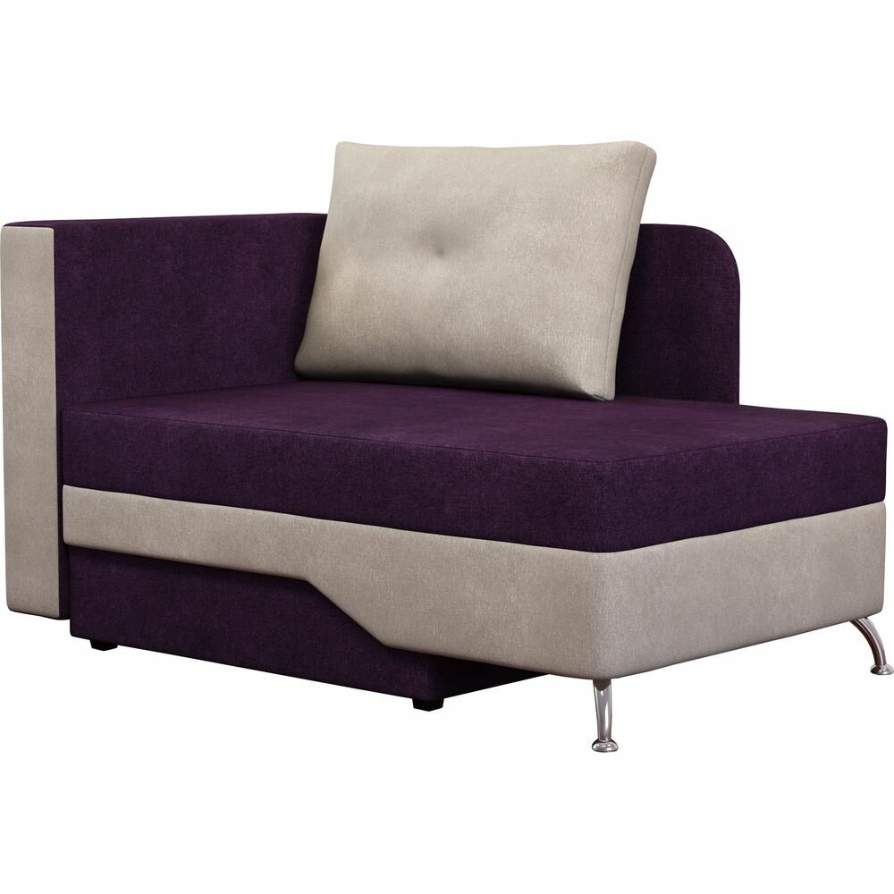 Диван кушетка Наш Диван Весна А17 велюр фиолетовый