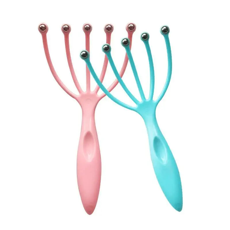 Шт, расслабляющий массажер с пятью пальцами, спа-массажер для головы, шеи, снятия стресса, массаж головы, расслабляющий массаж со стальным шариком