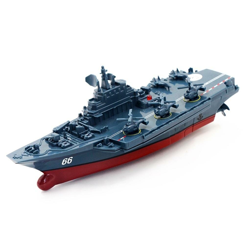 Дистанционное управление скоростью лодка военный корабль лодка игрушка мини электрический самолет подарок дети вода игрушка лодка для мальчика (синий)
