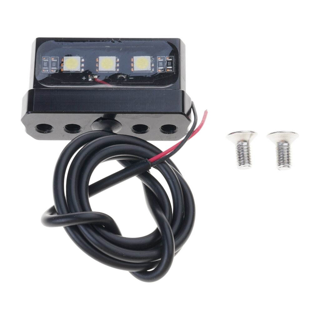 Мотоцикл светодиодный Фонарь Номерного Знака Водонепроницаемый Задний Фонарь Заднего Номерного Знака Универсальная Декоративная Лампа Запасная Часть