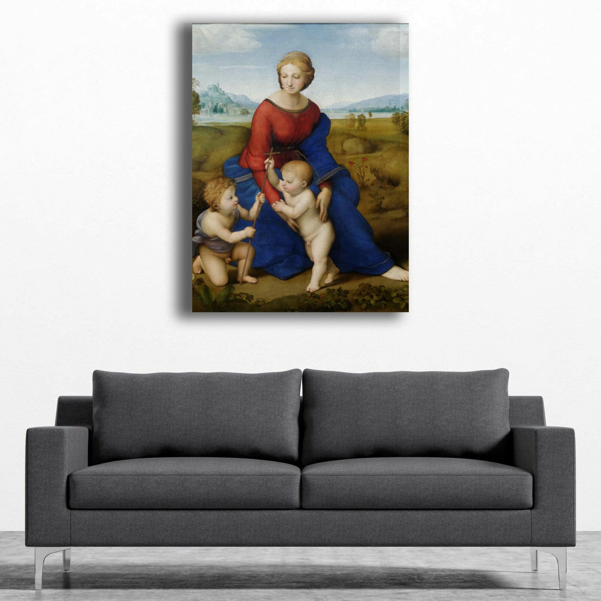 Картина на холсте Мадонна в зелени Рафаэль 50*70