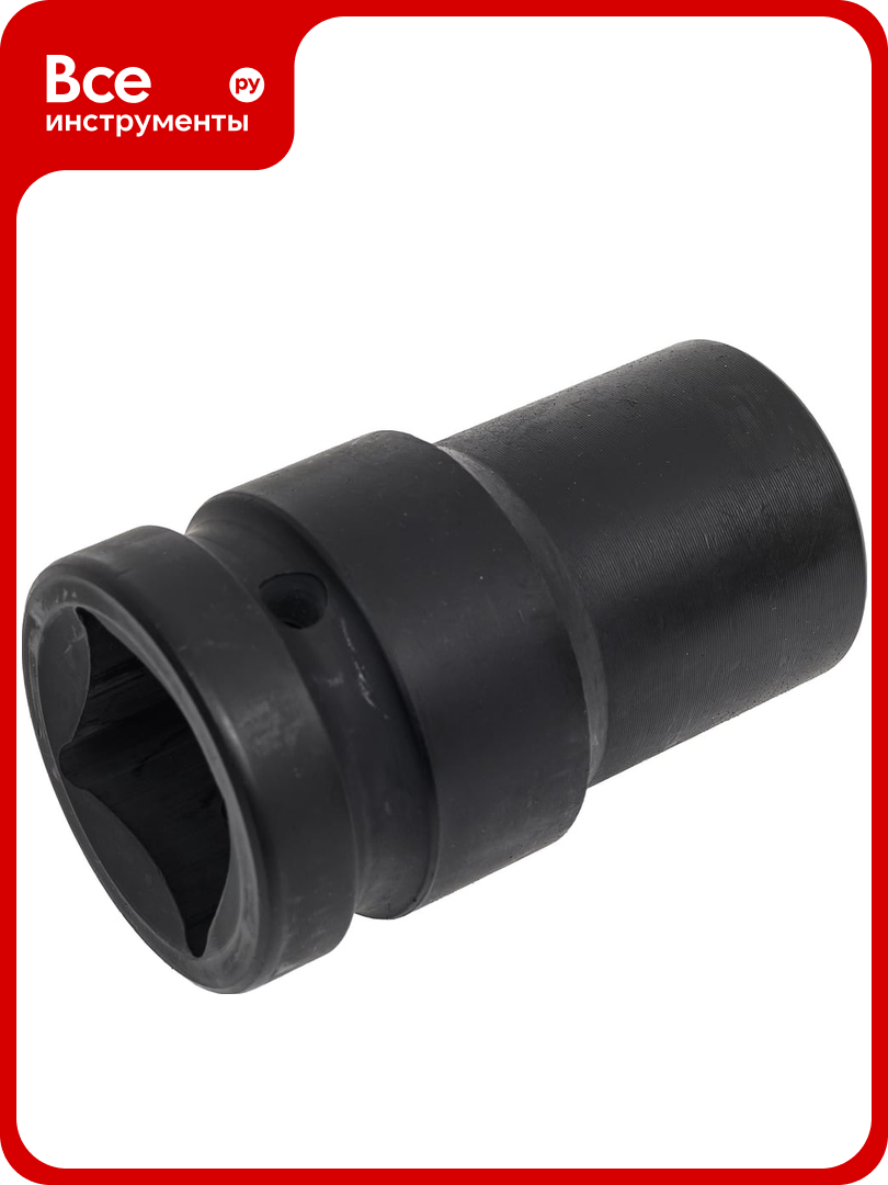Головка торцевая ударная 19 мм DR1 с внутренним четырёхгранником, квадратным креплением с отверстием, материал