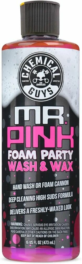 Шампунь для мойки автомобиля Chemical Guys Mr. Pink Foam Party Wash & Wax