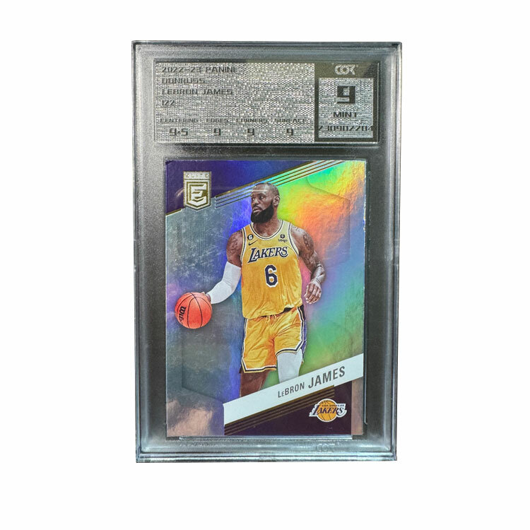PANINI Леброн Джеймс Donruss 2022 23 Лейкерс COR9 Рефракционные сертифицированные карты 1 шт