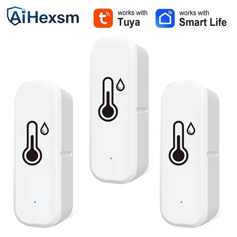 Tuya Wi-Fi термограф Bluetooth термометр гигрометр беспроводной термометр датчик влажности работает с Alexa Google умный дом