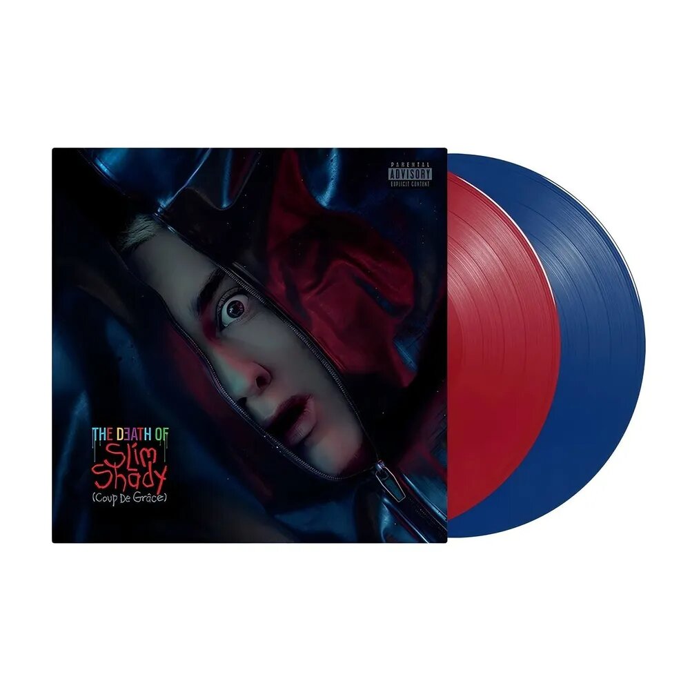 Виниловая пластинка Eminem - The Death Of Slim Shady (Coup De Grace) 2 x Vinyl, LP, Red Opaque / Blue Opaque-z