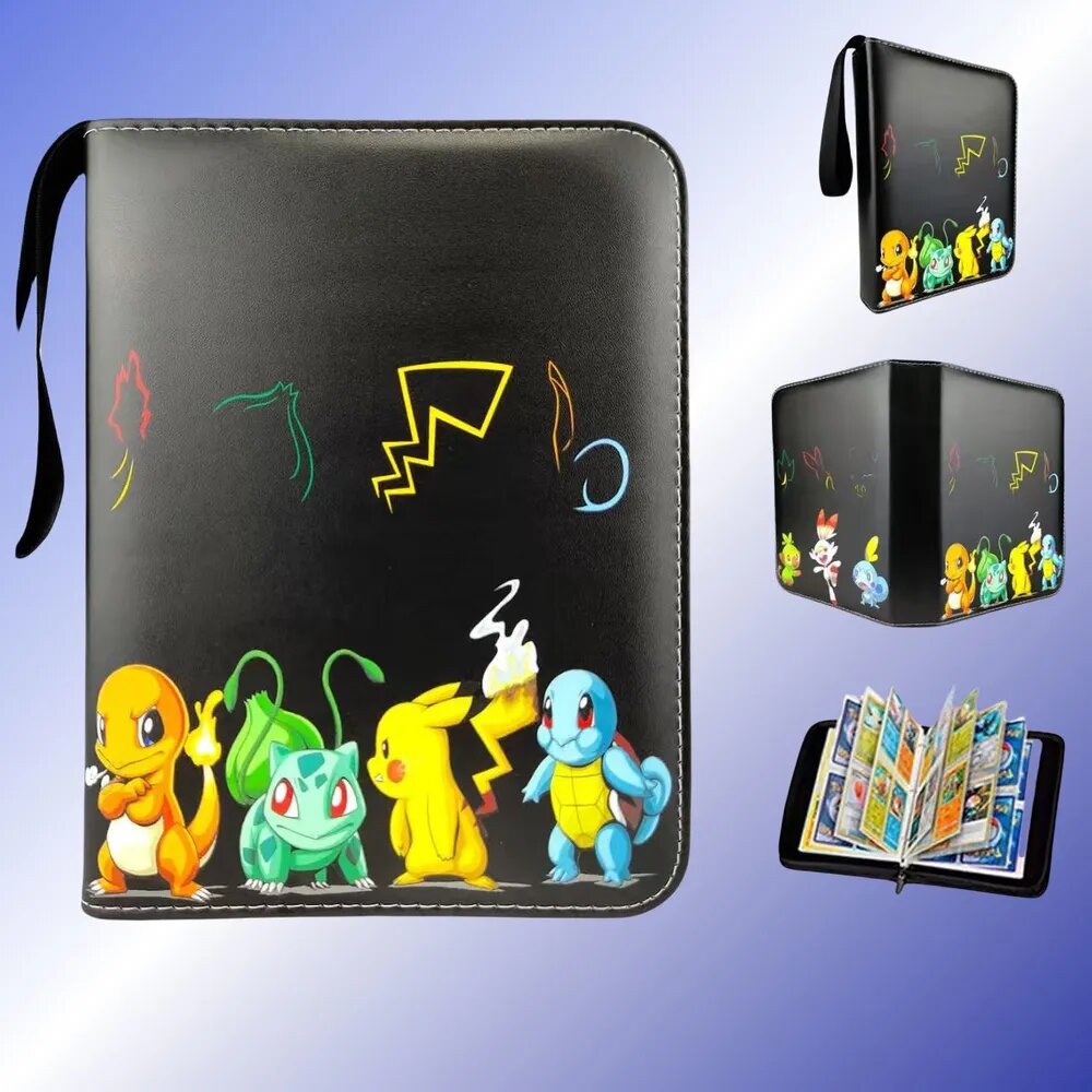 Альбом для хранения 400 карточек Pokemon Cards игрушка, коллекция и прохождение торговой карточной игры Pokemon для детей