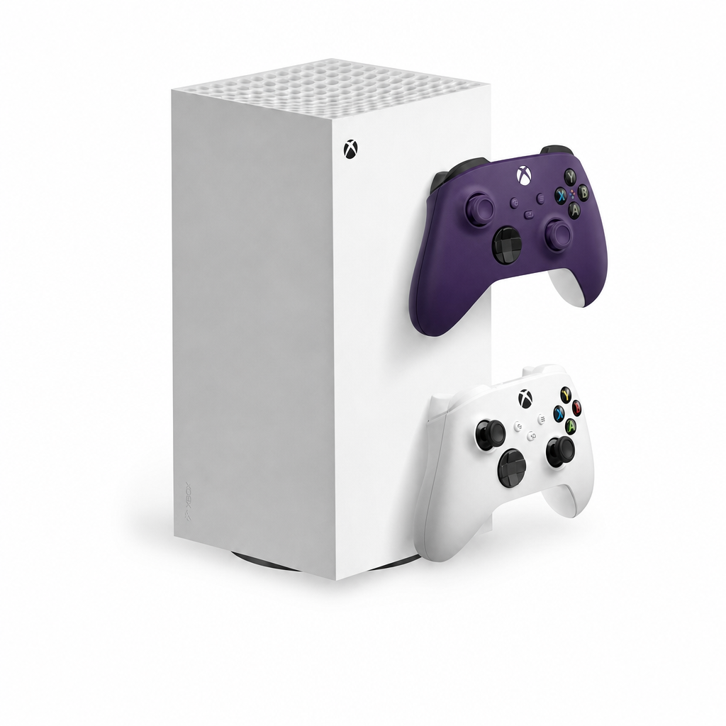 Игровая приставка Microsoft Xbox Series X без дисковода 1TB, White + Геймпад Фиолетовый