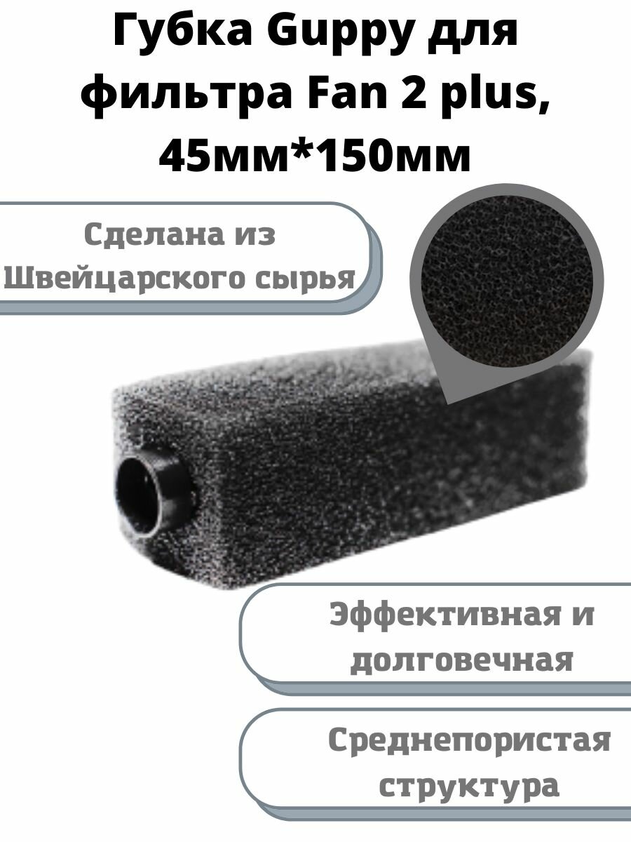 Губка AQUAEL для фильтра Fan 2 plus, 45мм*150мм