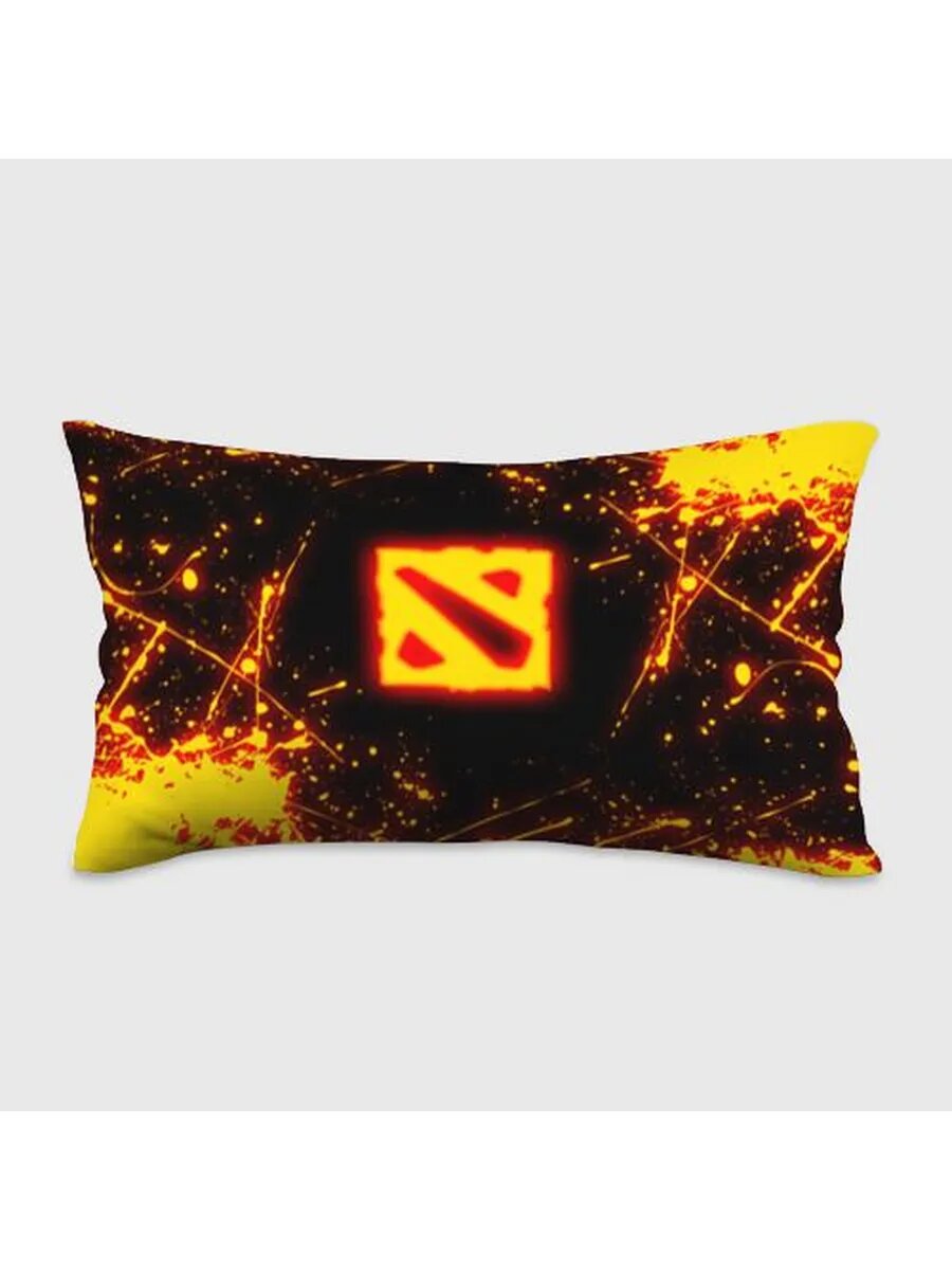 Dota 2 fire logo Дота 2 огненный лого Подушка