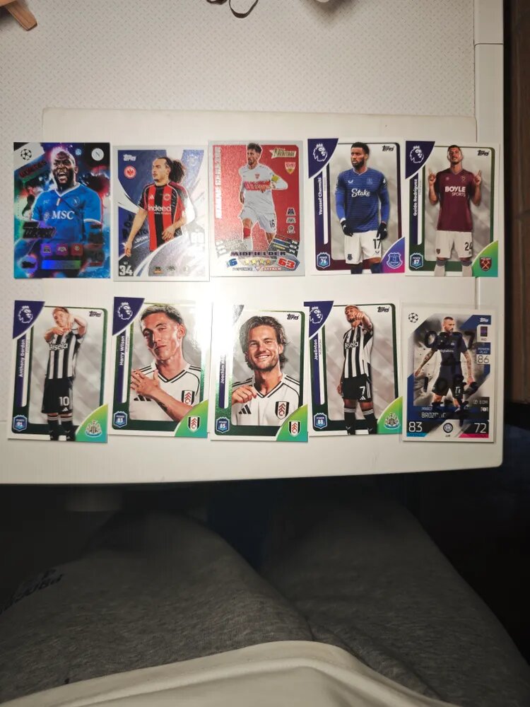 Футбольные карточки Topps MATCH ATTAX(набор из 10 штук)