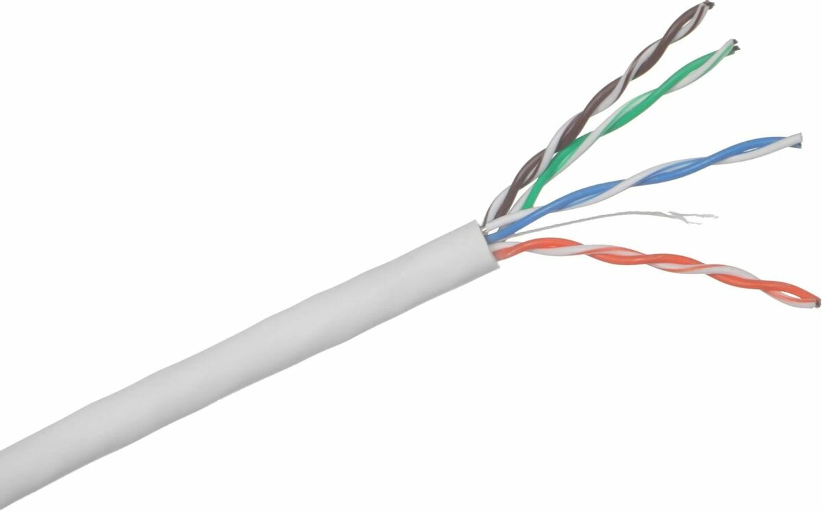 Кабель сетевой LanMaster TWT UTP, серии XL, 4 пары, Кат.5e, LSZH, (TWT-5EUTP-XL-LSZH) белый, 305 метров