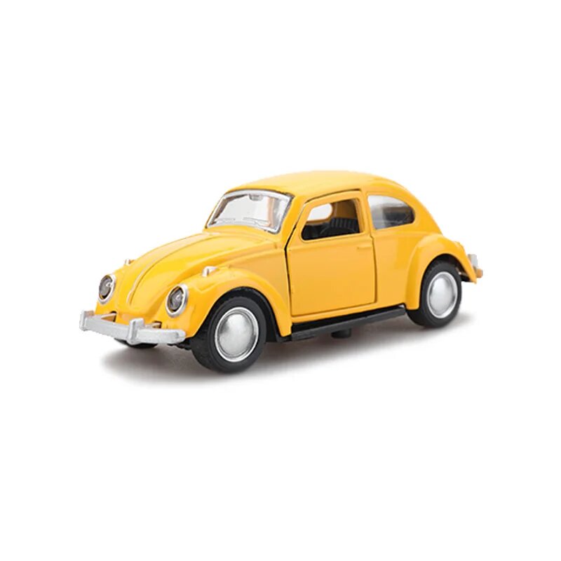 Желтый Volkswagen Beetle 1:36, металлическая модель