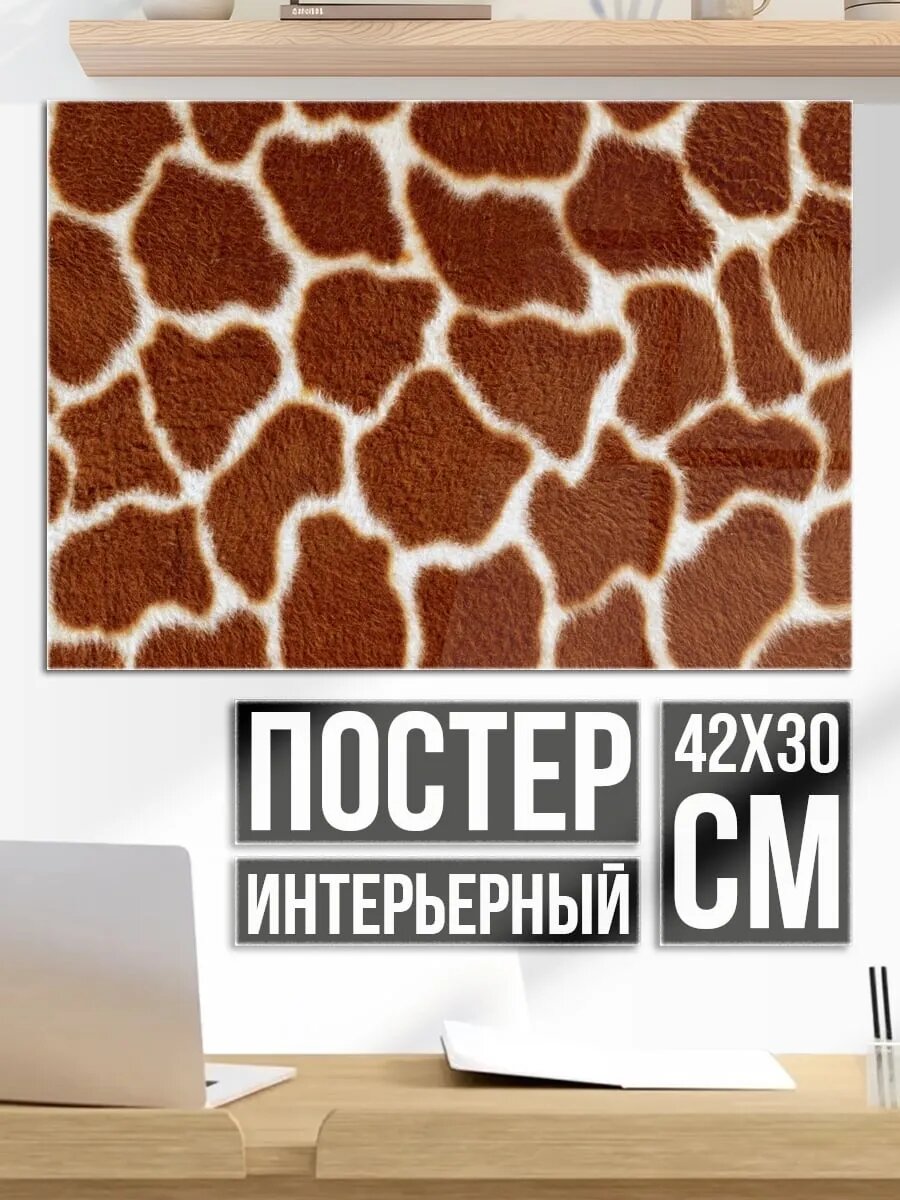 Плакат постер Шкура жирафа