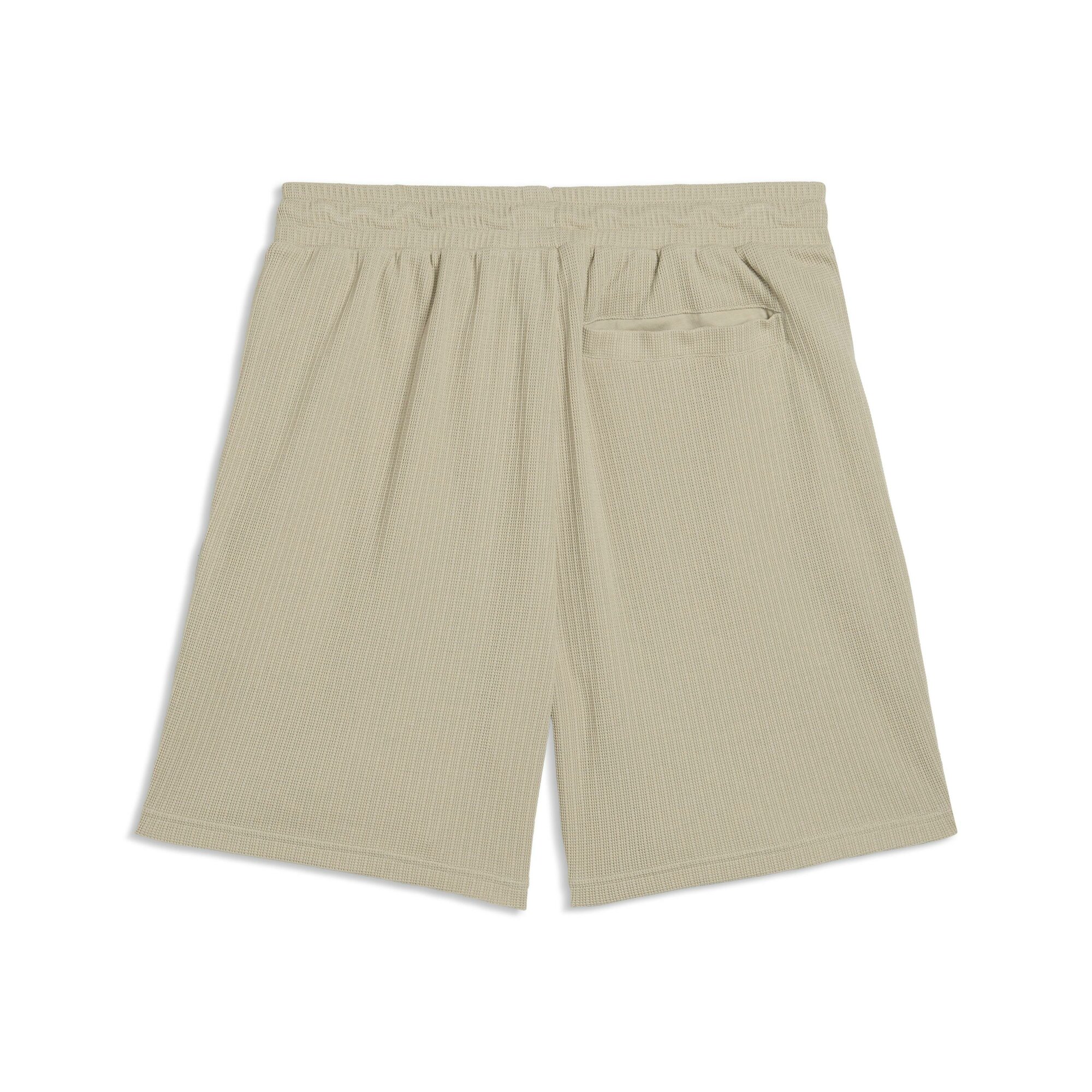 Шорты PUMA WARDROBE ESS Shorts, размер S, бежевый — фото 1