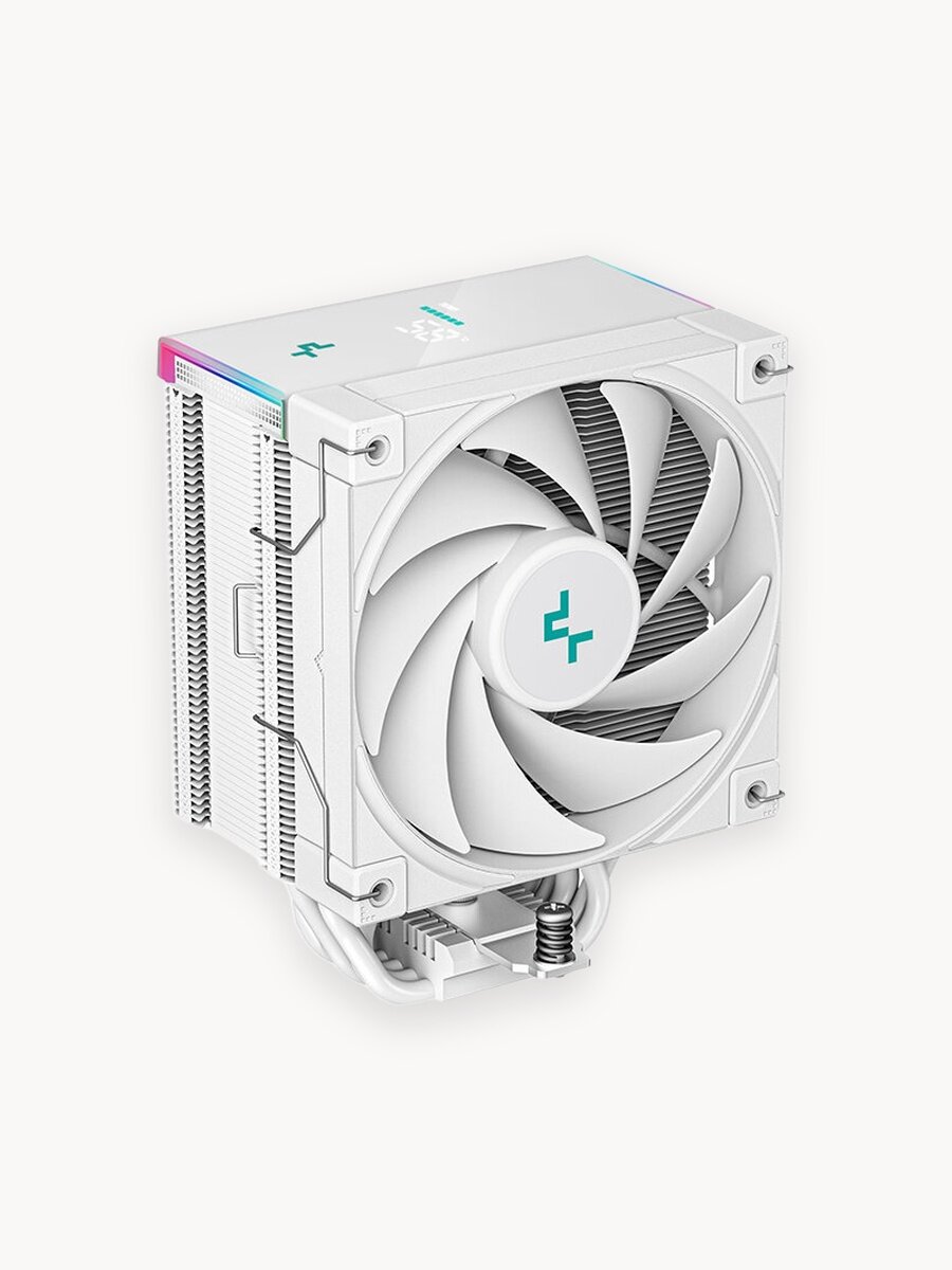 Кулер для процессора DEEPCOOL AK500S DIGITAL WH Белый, с датчиком температуры, на сокет AM4, AM5, LGA 1200, LGA 1700