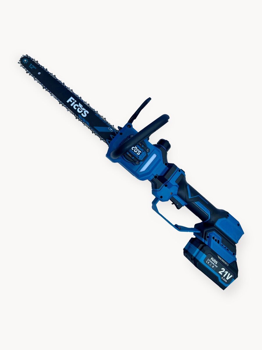 Оригинал Пила аккумуляторная цепная 12 дюймов FICUS