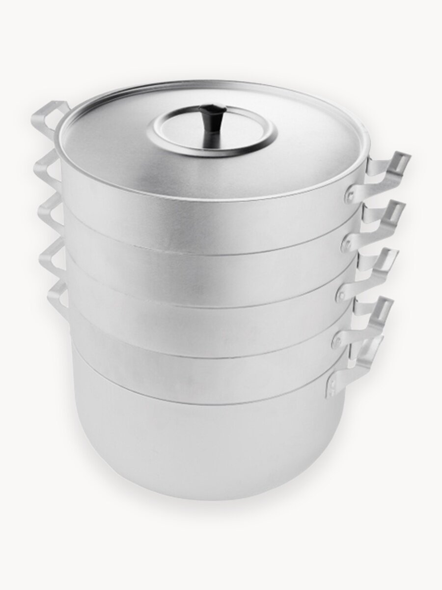 Мантоварка SCOVO MT-112, 6 л, алюминий, для всех типов плит, 4 яруса, 26 см