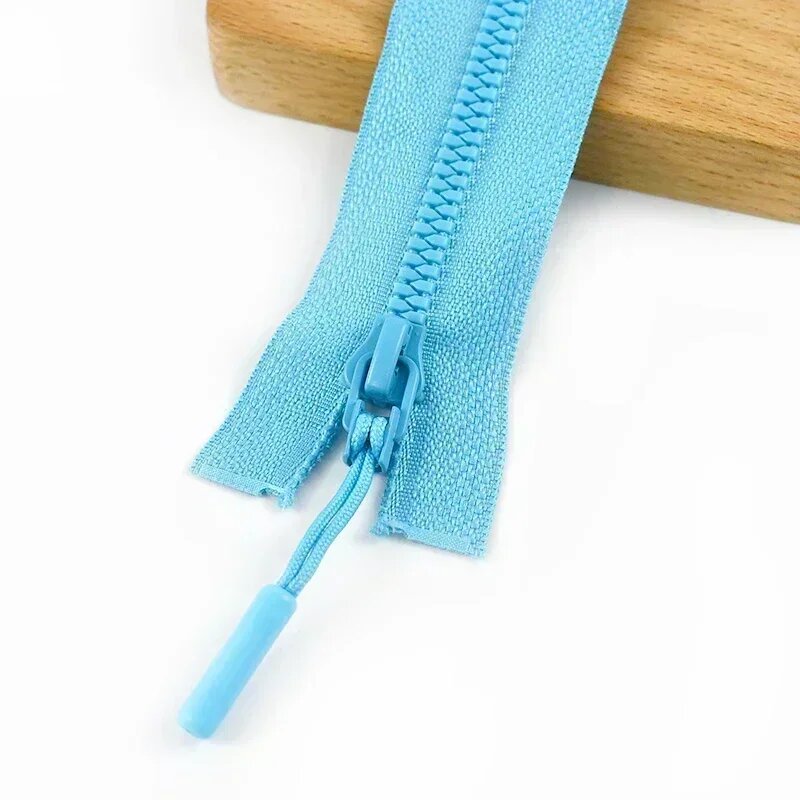 Meetee Полимерные молнии 5# 15/18/25 см и 40-80 см для Голубой, 5Pcs, Голубой, SkyBlue, OpenEnd-40cm
