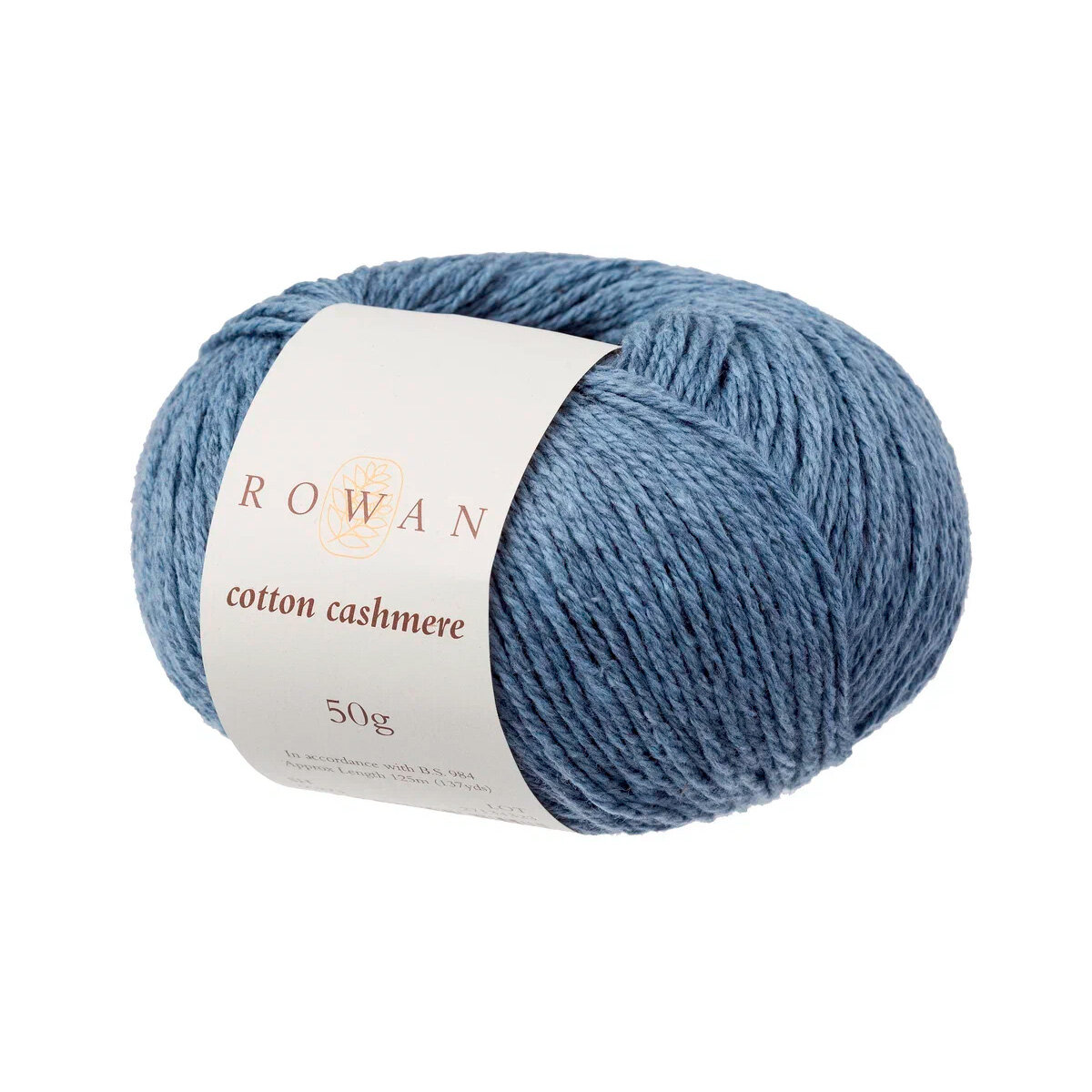 Cotton Cashmere /Коттон Кашемир/ пряжа Rowan, 9802211 (223, harbour blue (гавань голубая), голубой)