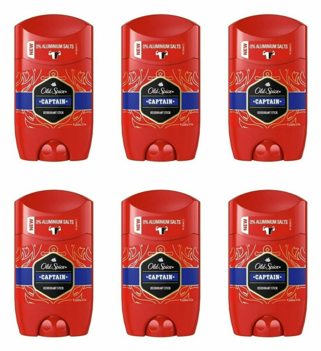 Old Spice Дезодорант Captain, мужской, 50 мл, 6 шт