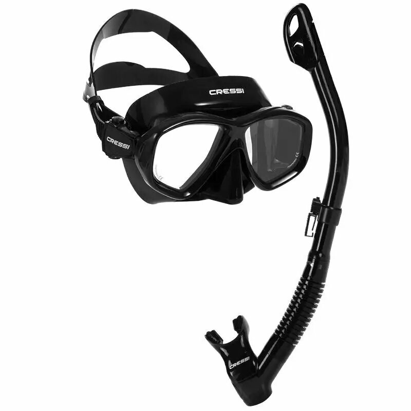 Cressi ICON маска для фридайвинга Черный, SET BLACK