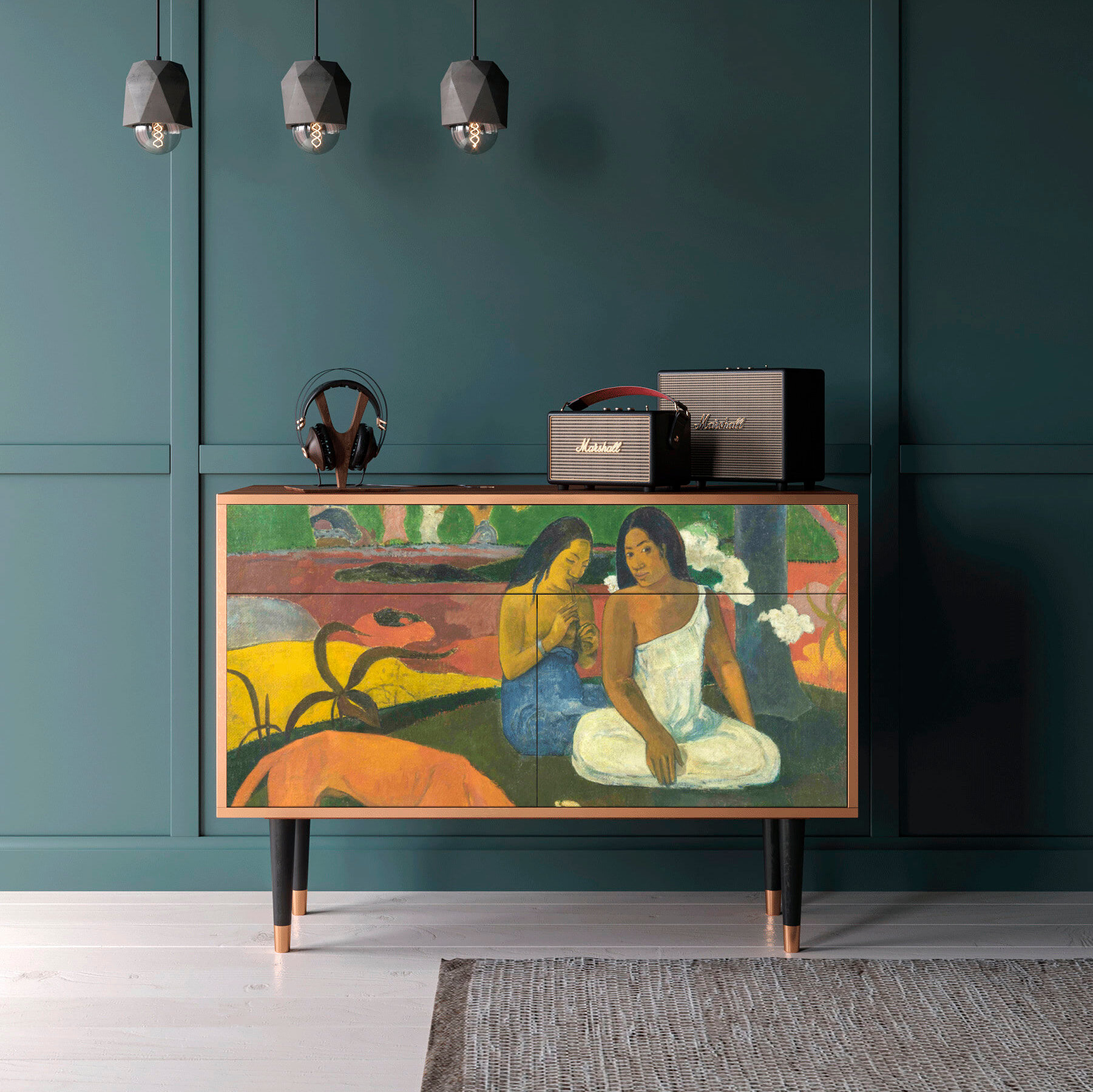 Комод - STORYZ - BS4 Arearea by Paul Gauguin, Размер - 115 x 85 x 48 см, Цвет корпуса - Орех