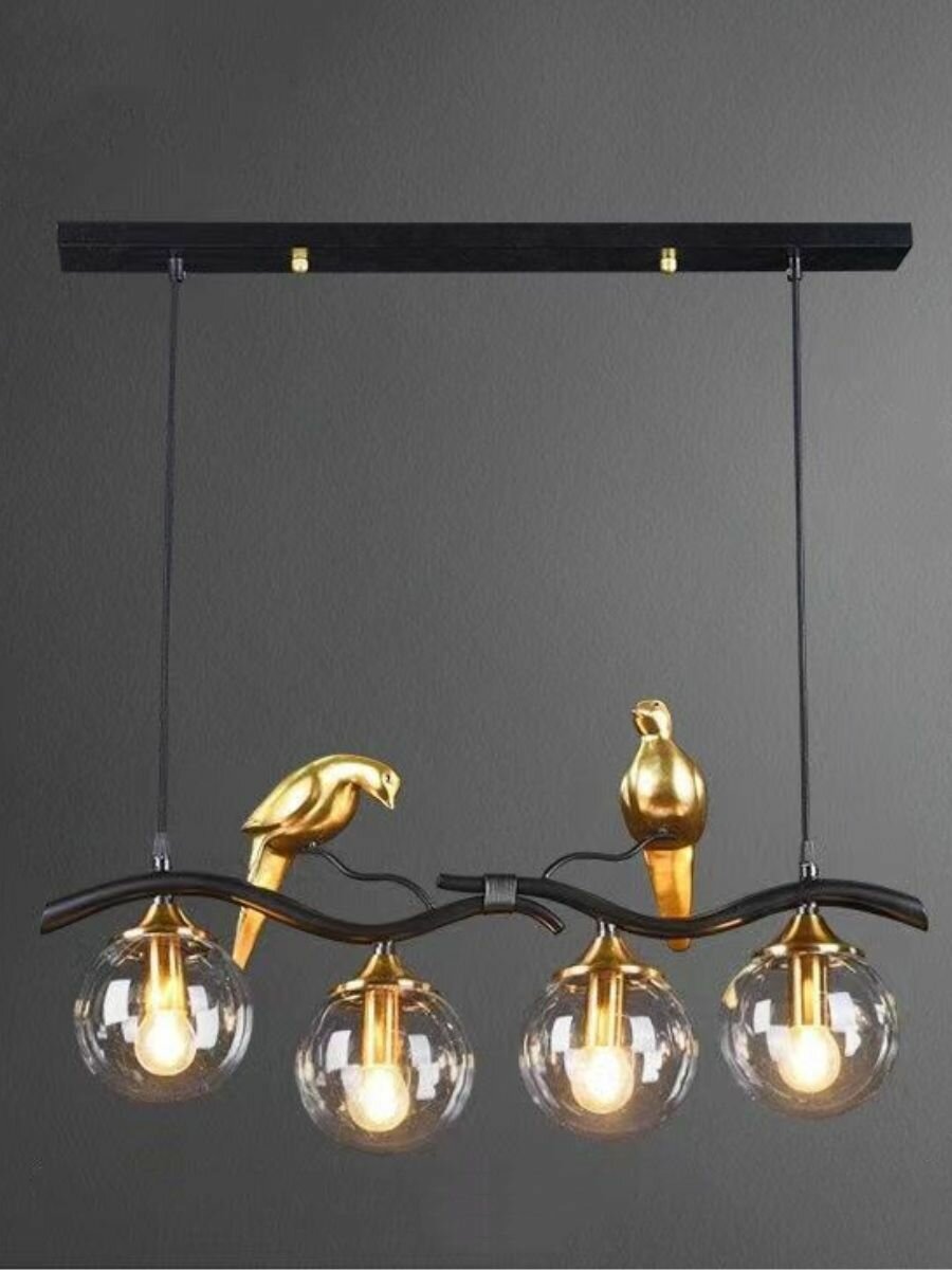 Современная креативная люстра в форме птицы
