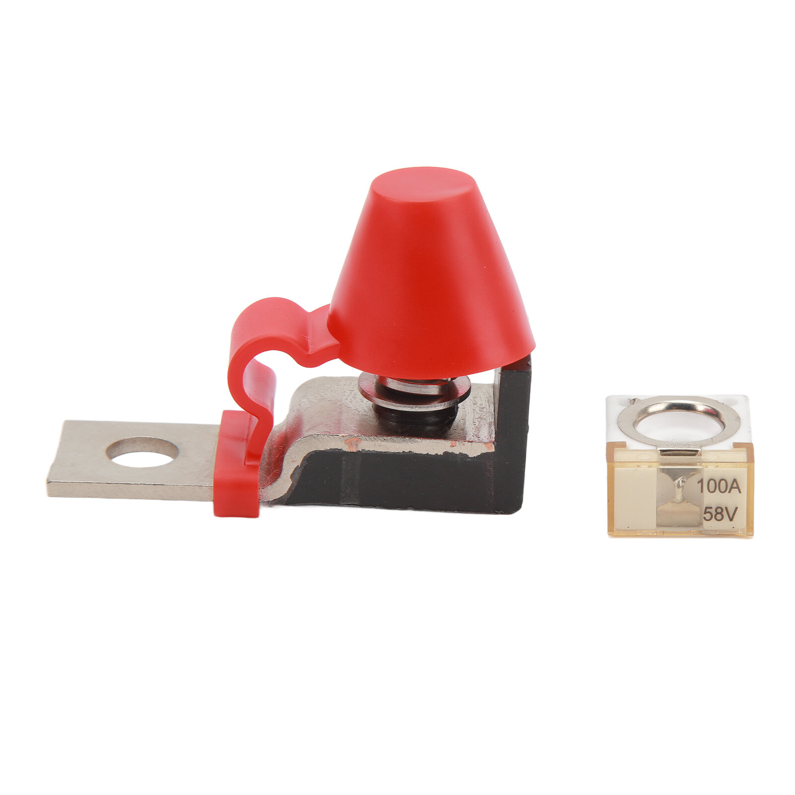 Комплект клеммных предохранителей, 58В, шпилька M8, 100A.