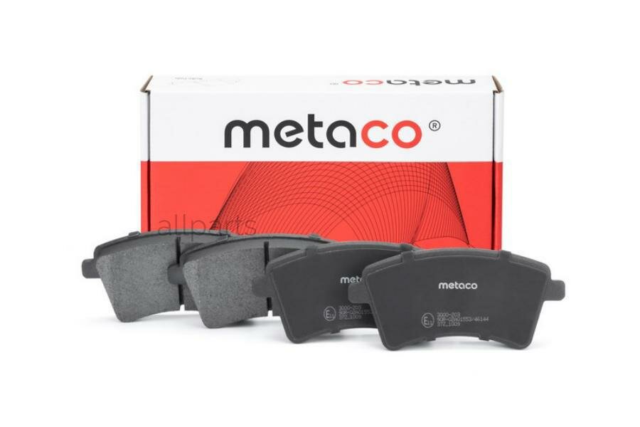 METACO 3000-203 Колодки тормозные передние к-кт