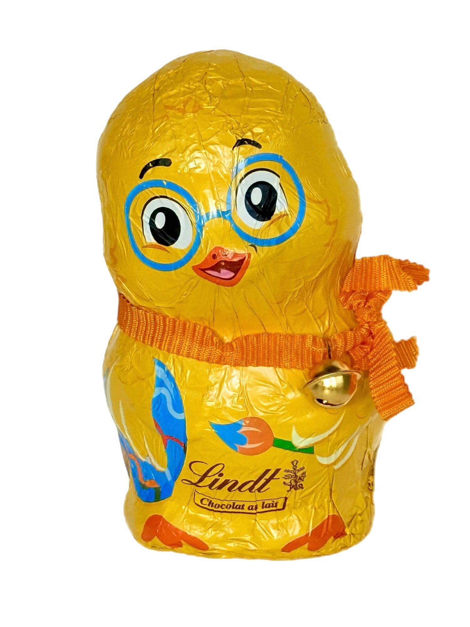 Lindt chick пасхальный цыпленок (мальчик) из молочного шоколада 100 гр, высота 12 см (из Финляндии)