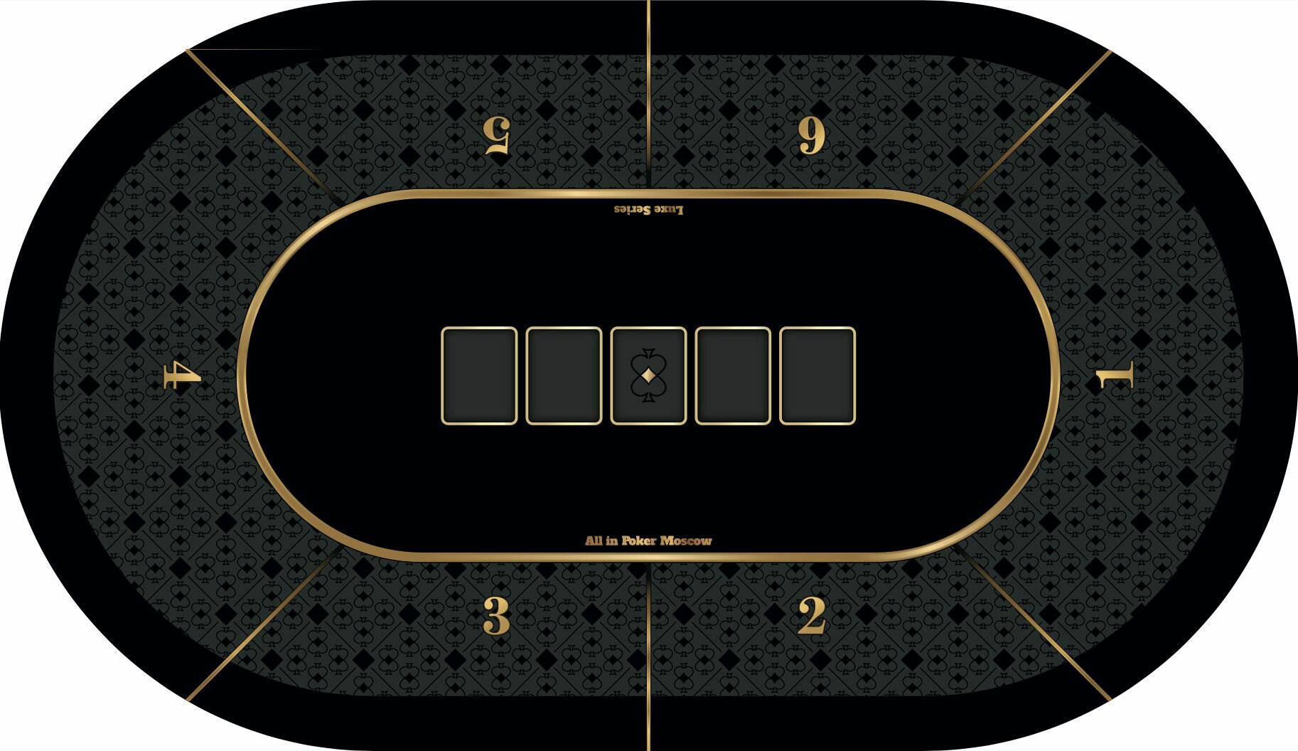 Сукно для покера овальное 140х80 см - LUXE