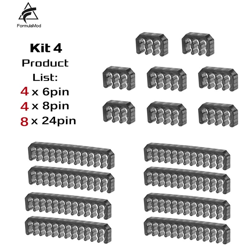 FormulaMod Кабельная гребенка Kit 4 TR black