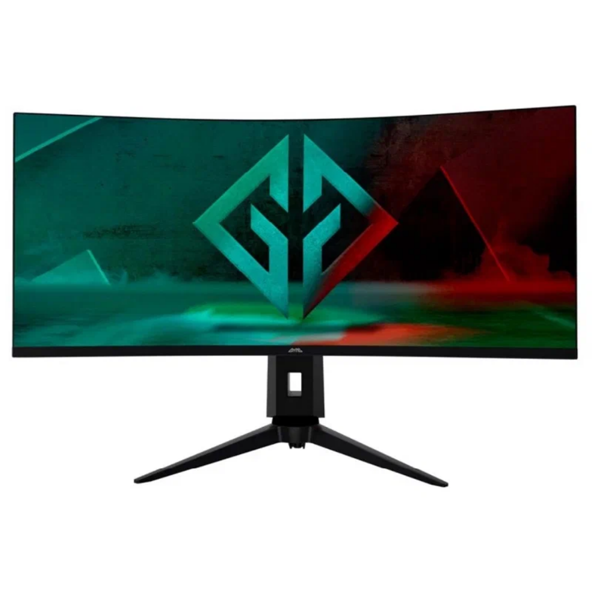 Монитор диагональ 34" GMNG Gaming GM-34C11W, игровой, изогнутый, разрешение 3440х1440, черный