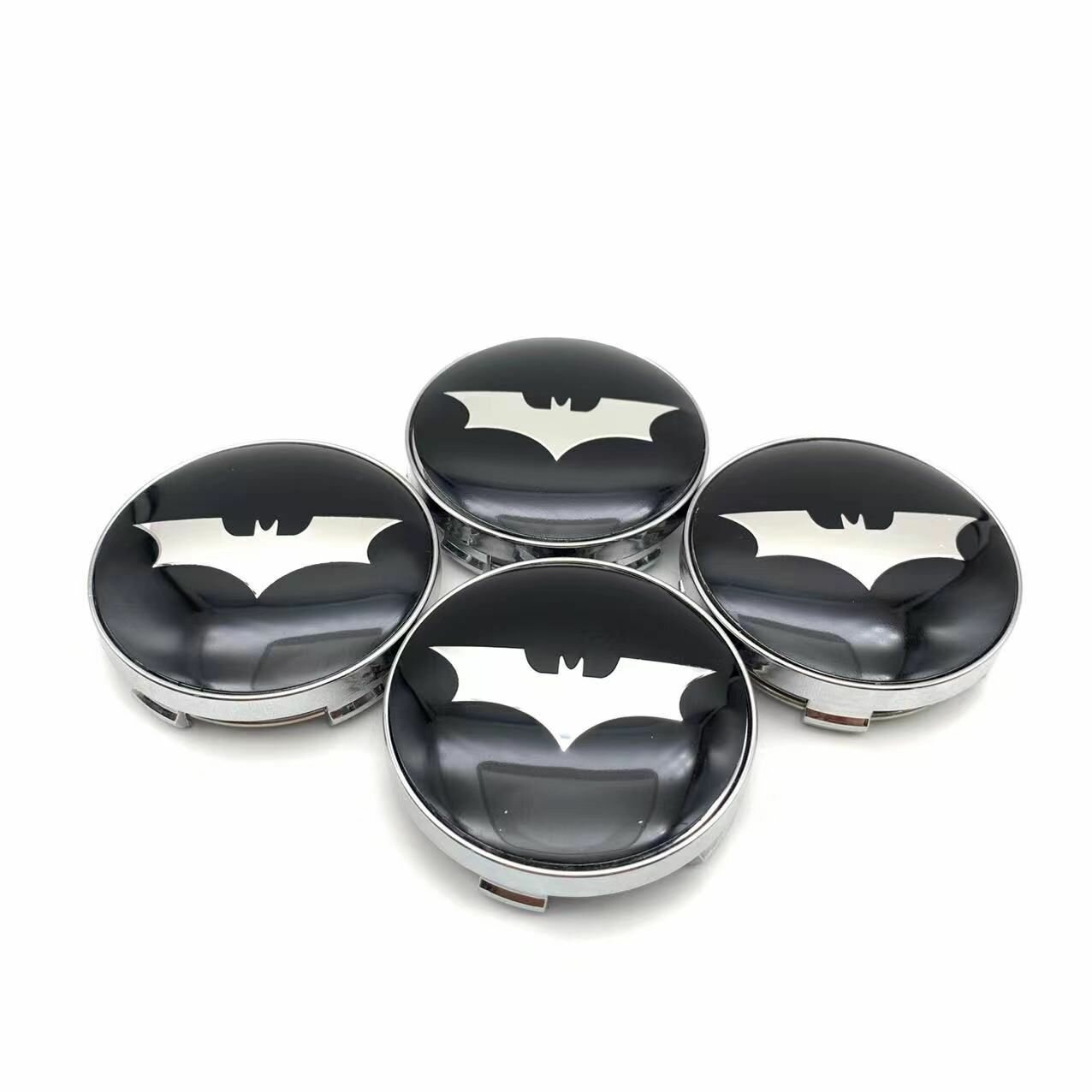 Колпачки-заглушки на литые диски Batman (летучая мышь) 60/56/10 мм, комплект 4 шт — декоративные, защита от пыли