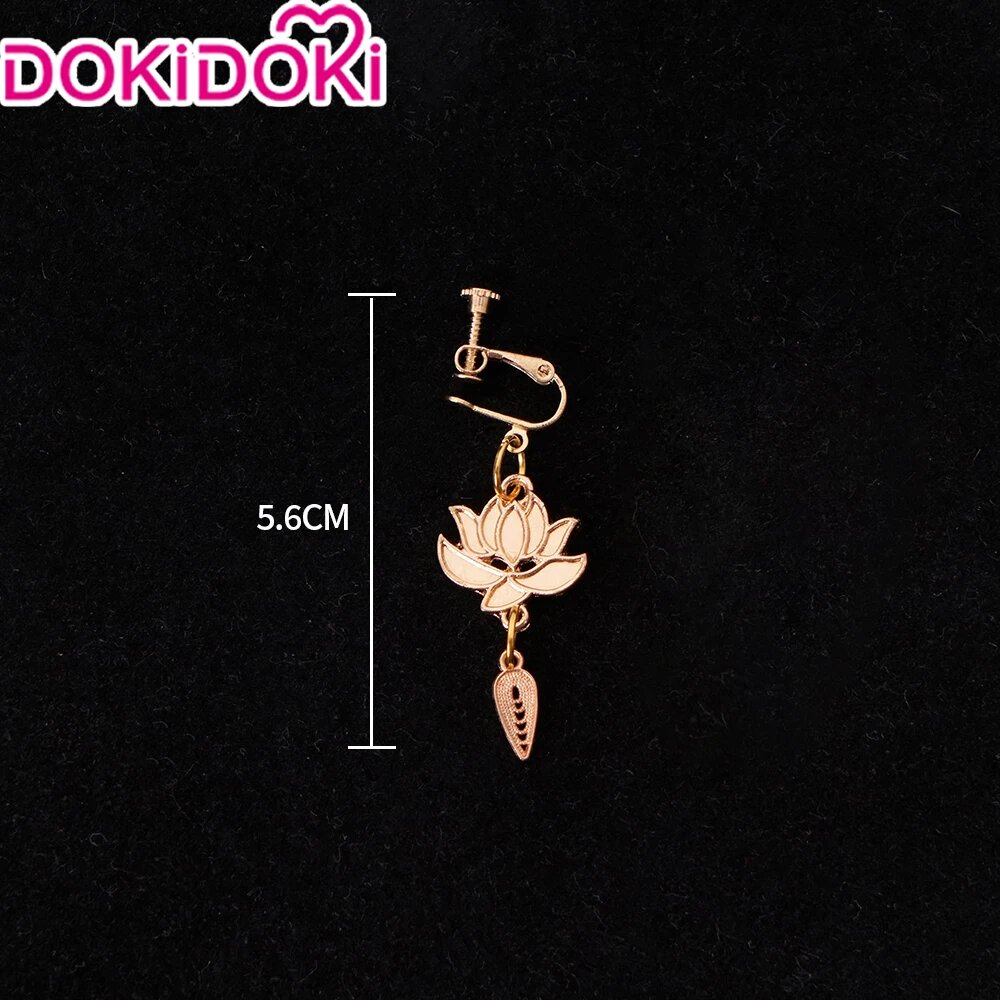 Серьги клипсы розовые DokiDoki, 5.6см