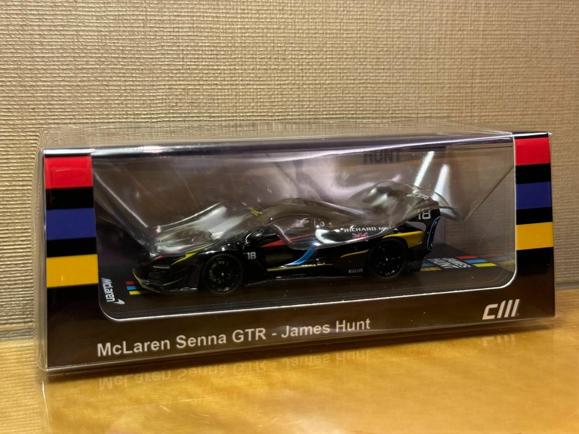 Машинка CM Model 1/64 Mclaren Senna GTR James Hunt Black 2025 GT Show Limited Edition Die-cast Alloy Car Model Collection Gift