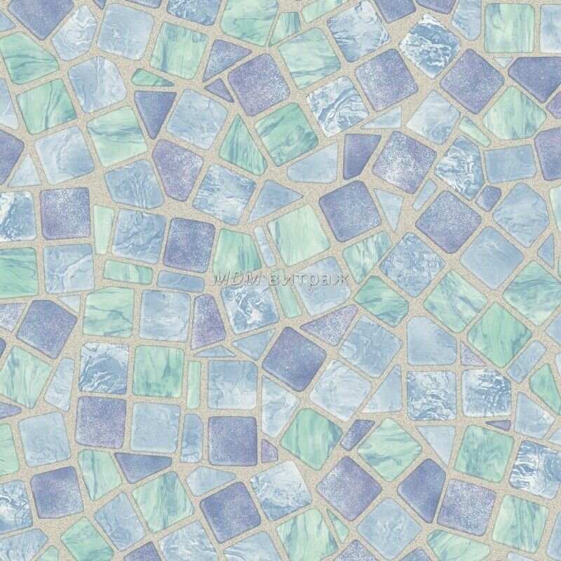 Пленка самоклеящаяся alkor 45см х 1м 280-3217М декор кафель мозаика голубая