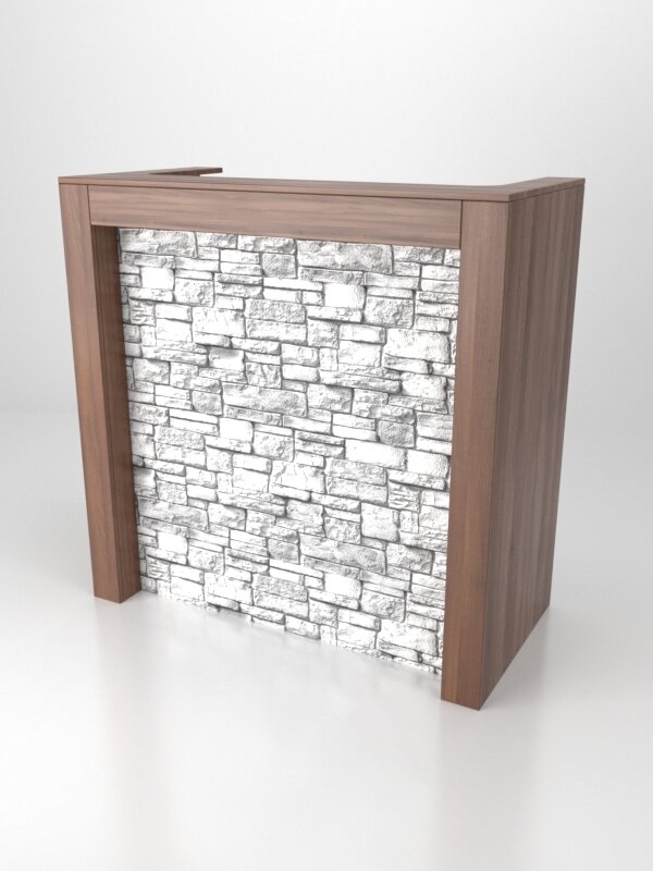 Ресепшн "Брик" №56Б, Орех. Производитель товара - компания Westcom.