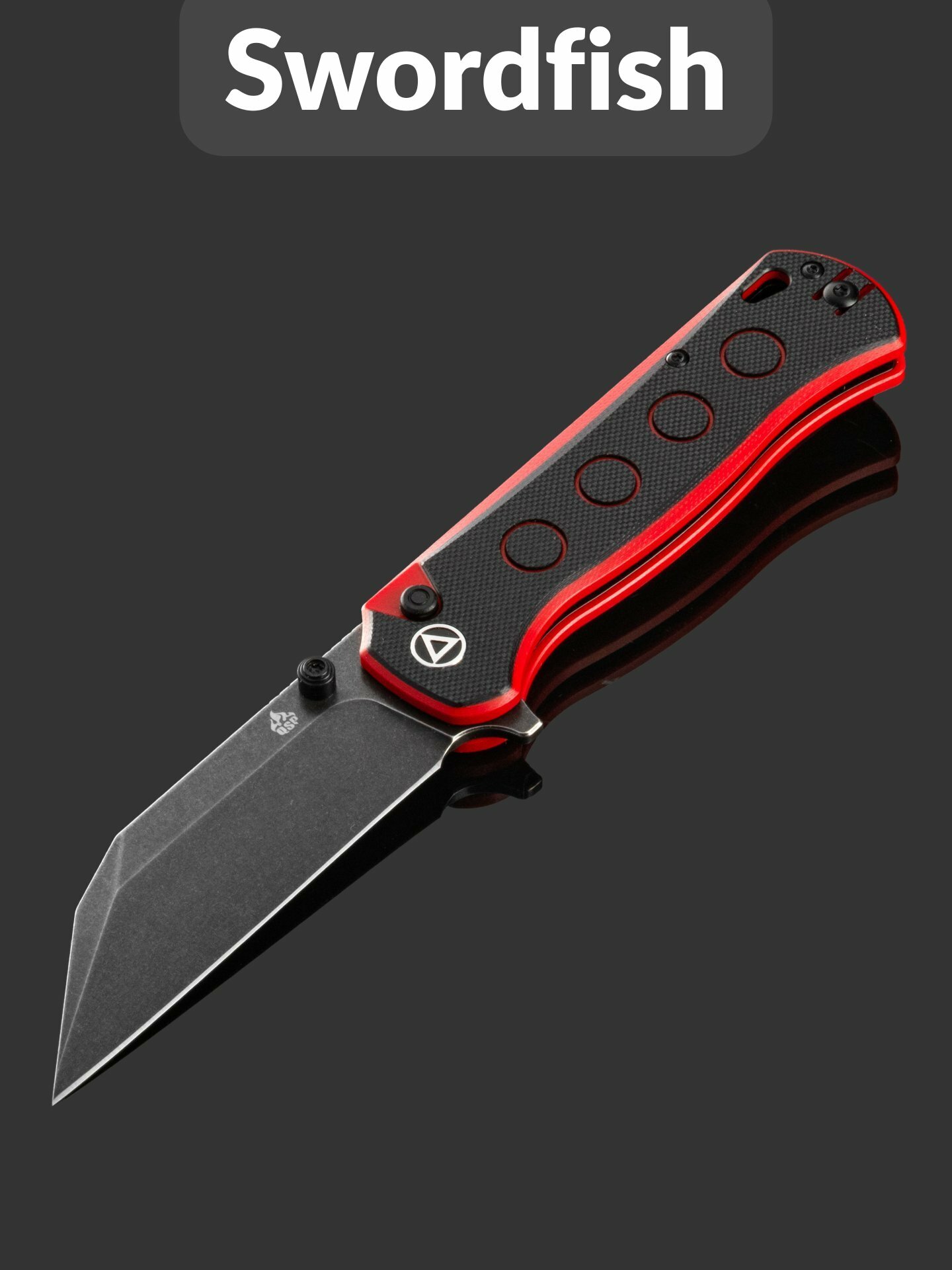 Складной нож QSP Swordfish QS149-A2, сталь 14C28N, рукоять G10 Black/Red