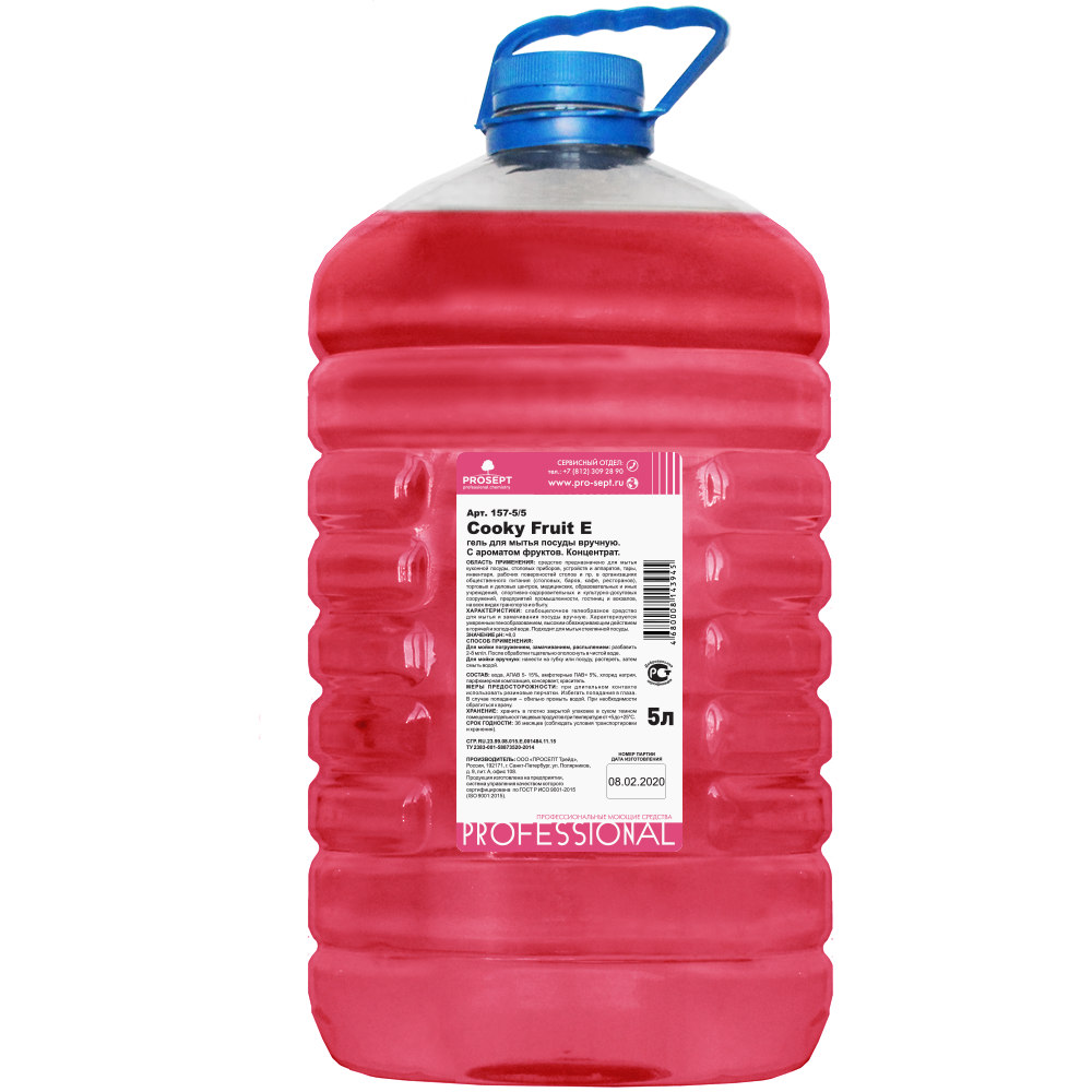Средство для Чистки Кухни Prosept Cooky E Fruit 5л 157-5/5 / Просепт.