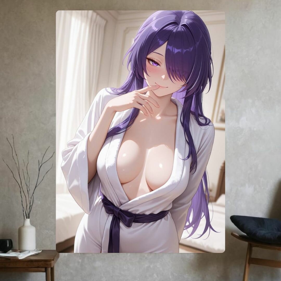 Картина на металле Аниме Девушка, 20*30см