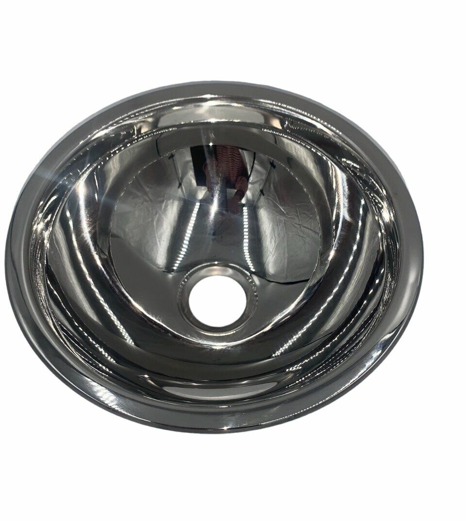 Встраиваемая круглая раковина из нержавеющей стали