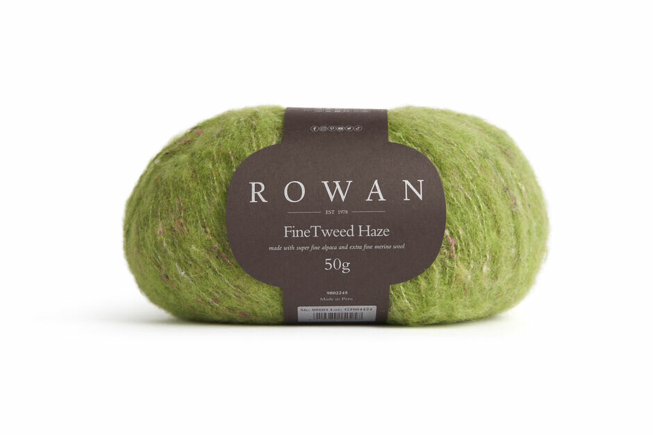 Fine Tweed Haze /Файн Твид Хэйз/ пряжа Rowan, 9802245 (005, lawn (лужайка), салатовый)