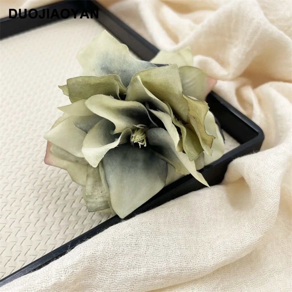 Фиолетовая заколка для волос из полиэстера Green Flower