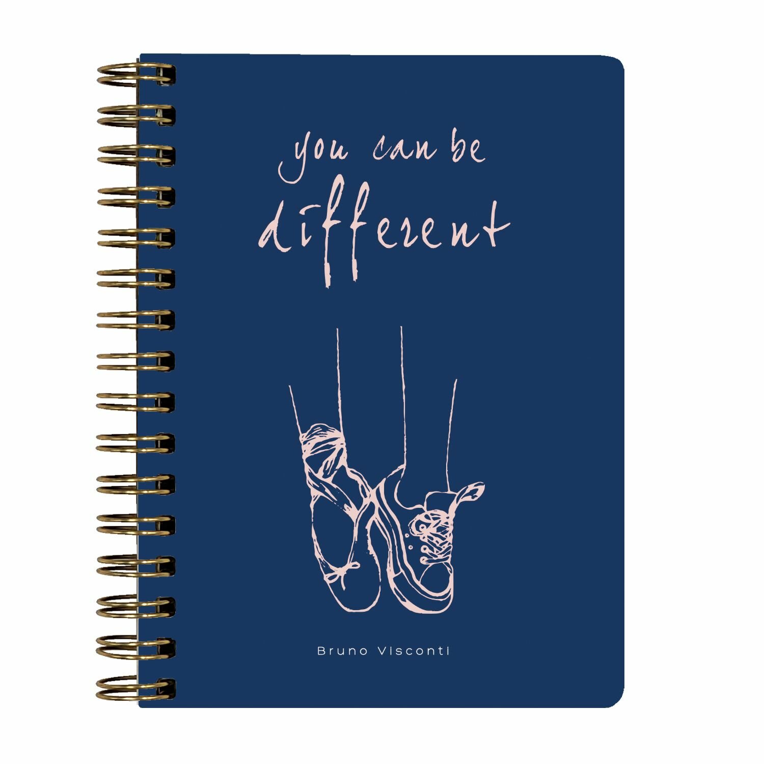 Bruno Visconti Блокнот А6 в клетку "BE DIFFERENT" на кольцах, 60л./ блокнот для записей арт.7-60-005/05