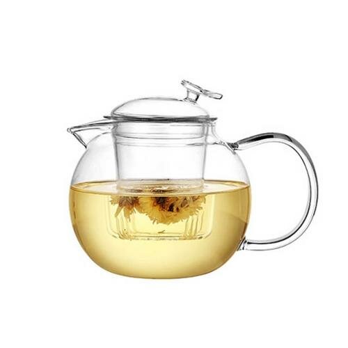 Высокий бор силикатный стеклянный чайник прозрачный чайник фильтр инъекционный чайник термостойкий кипящий сок домашний чайник