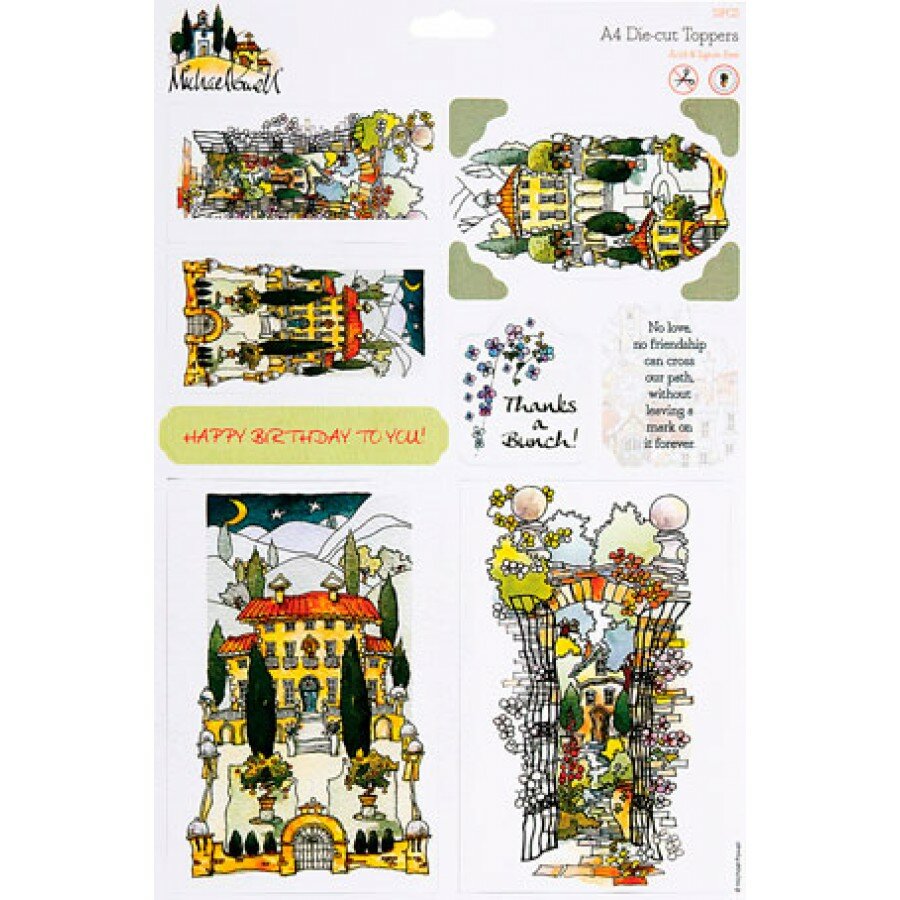 Набор высеченных элементов Полночный сад Michael Powell 21 х 29,7 см (A4) DOCRAFTS MPL157100